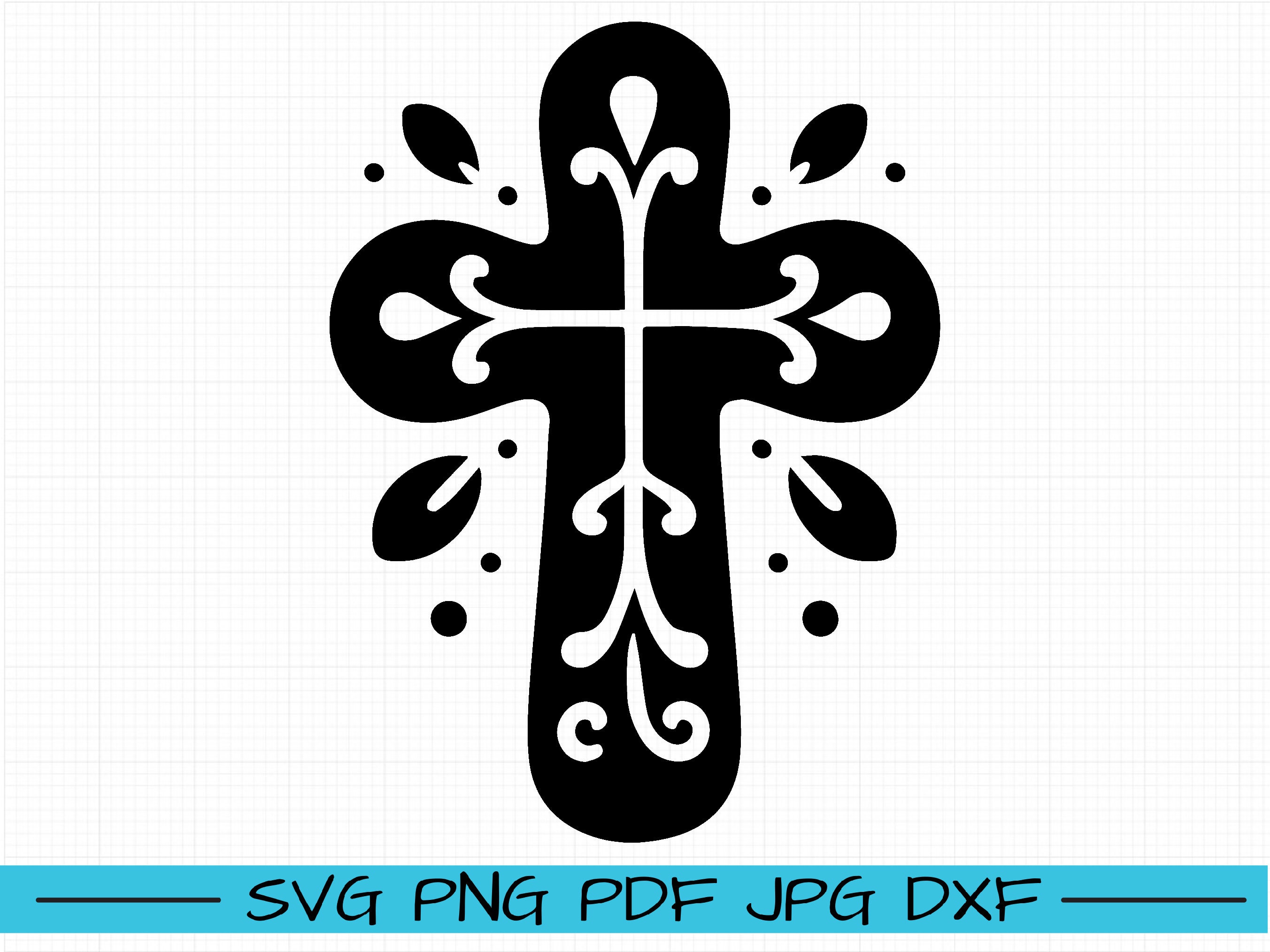SVG Cross, Cartoon Vector, Art, Silhouette - Etsy