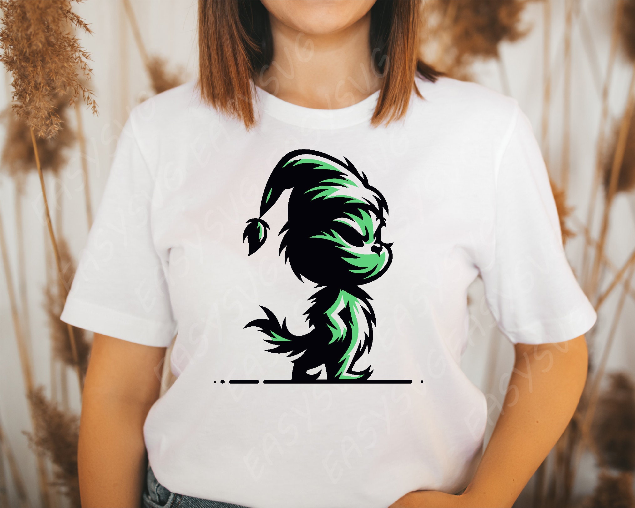SVG Grinch, Cartoon Vector, Art, Silhouette - Etsy