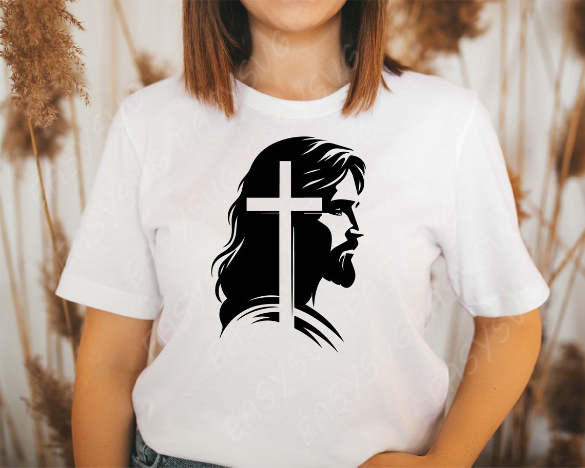 Jesus Cross Graph SVG, Cartoon Vector, Art, Silhouette - Etsy