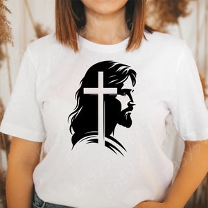 Jesus Cross Graph SVG, Cartoon Vector, Art, Silhouette - Etsy