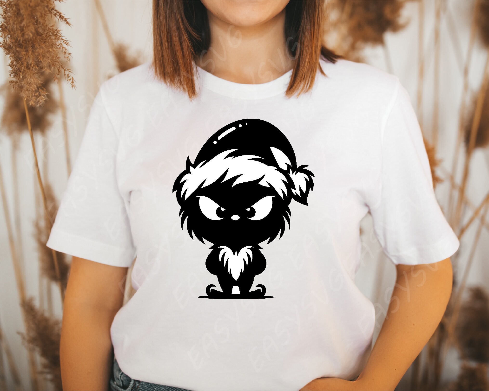 SVG Grinch, Cartoon Vector, Art, Silhouette - Etsy