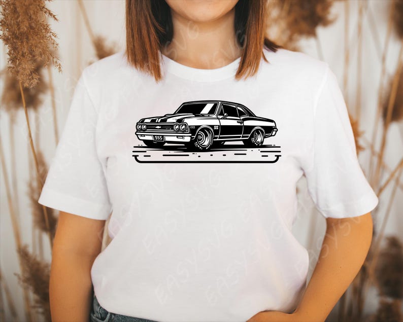 Vintage Chevrolet SS SVG, Cartoon Vector, Art, Silhouette - Etsy