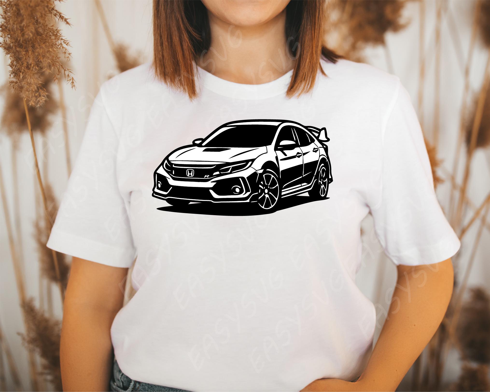 2017 Honda Civic Type R SVG, Cartoon Vector, Art, Silhouette - Etsy