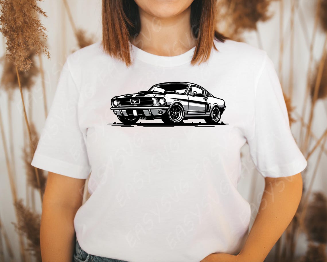 Ford Mustang Classic SVG, Cartoon Vector, Art, Silhouette - Etsy