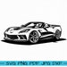 Corvette Convertible C2 SVG, Cartoon Vector, Art, Silhouette - Etsy
