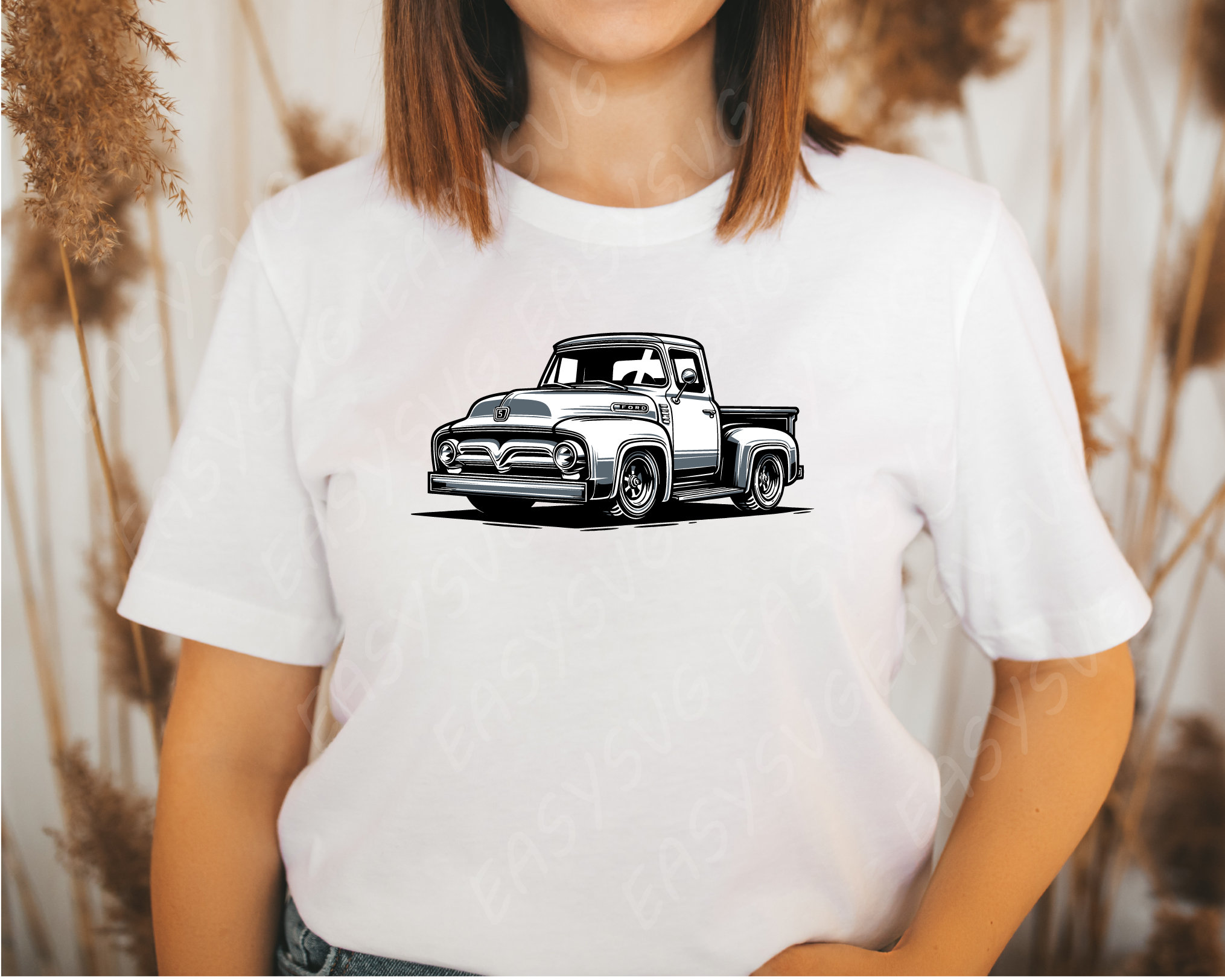 Ford F100 1955 SVG, Cartoon Vector, Art, Silhouette - Etsy