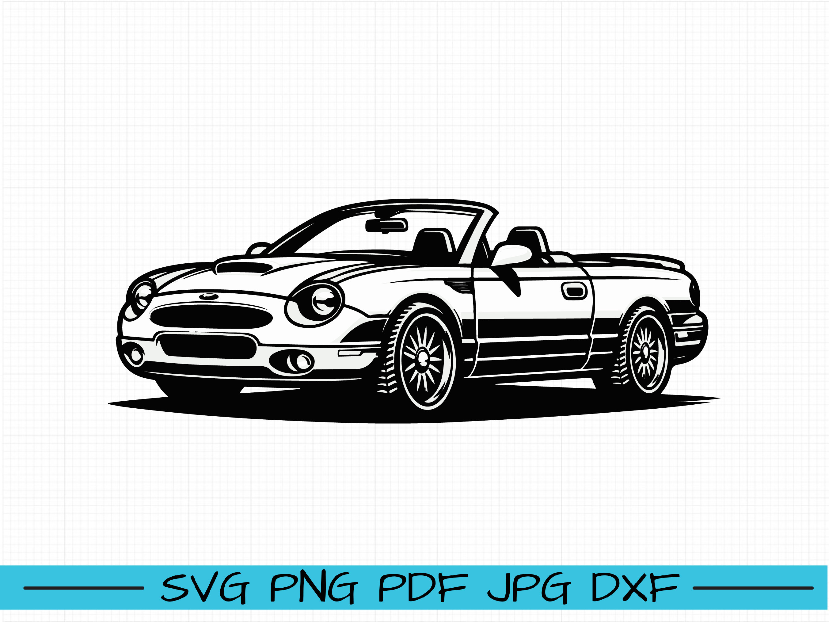 Ford Thunderbird SVG, Cartoon Vector, Art, Silhouette - Etsy