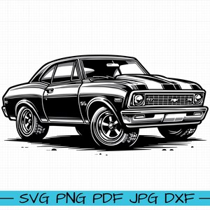 Vintage Chevrolet SS SVG, Cartoon Vector, Art, Silhouette - Etsy