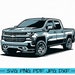 Chevrolet Silverado SVG, Cartoon Vector, Art, Silhouette - Etsy