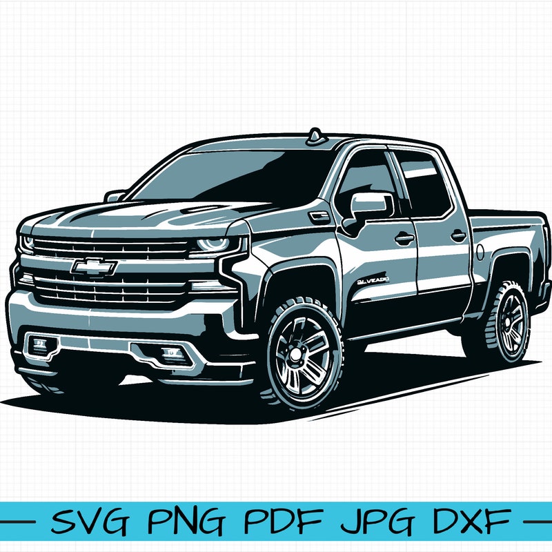 Chevy Silverado Svg - Etsy