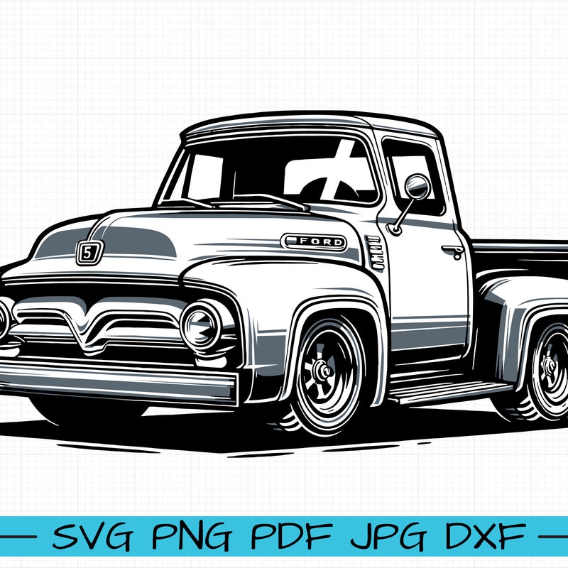 Ford F100 Pickup Drawings - Etsy