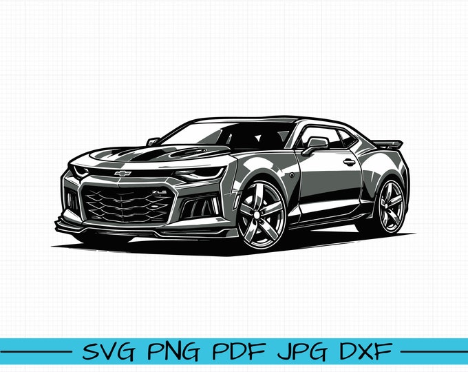 Camaro ZL1 L EPS - SVG - PNG - Dxf L Vector Art - Etsy Canada