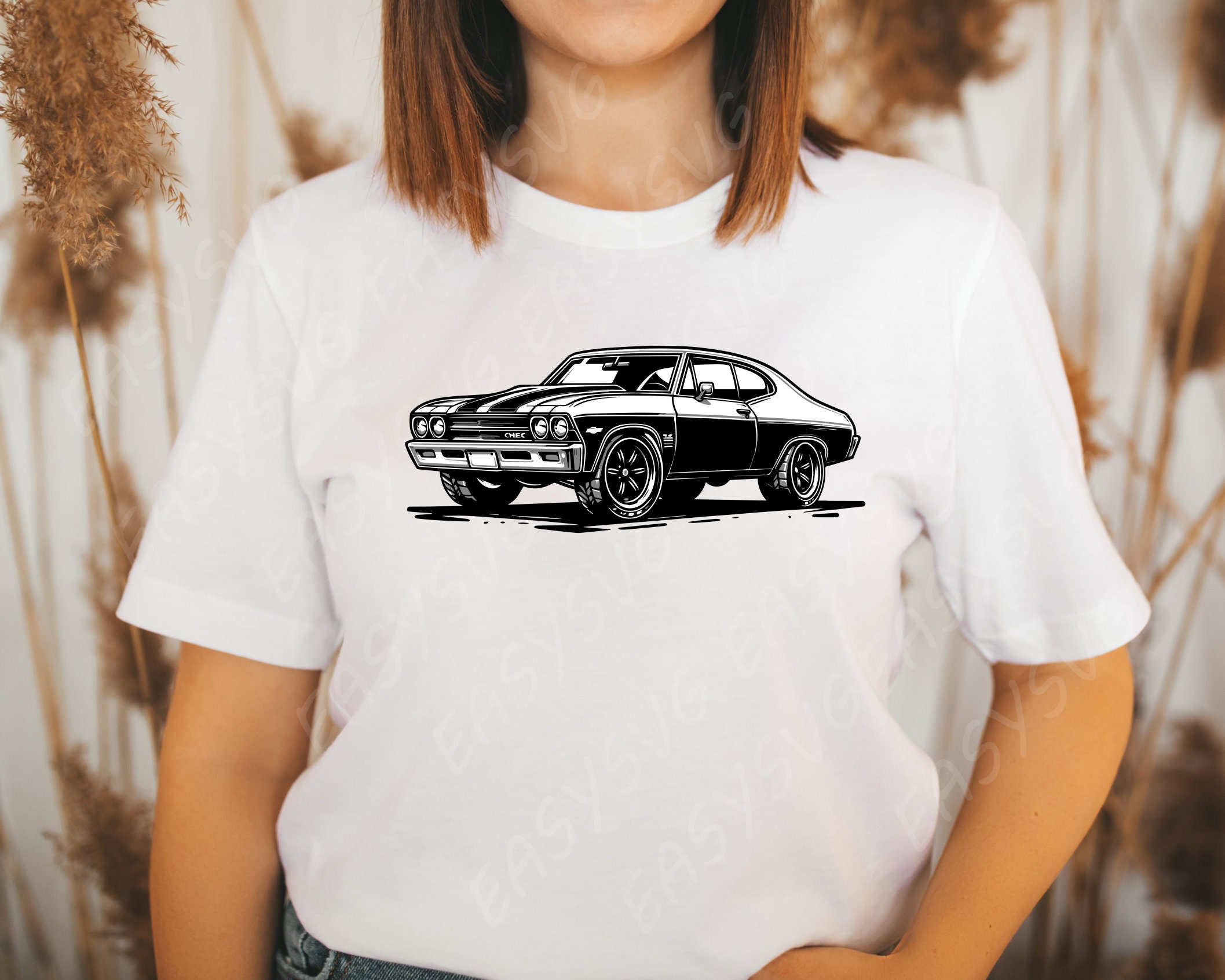 Chevrolet Chevelle SVG, Cartoon Vector, Art, Silhouette - Etsy