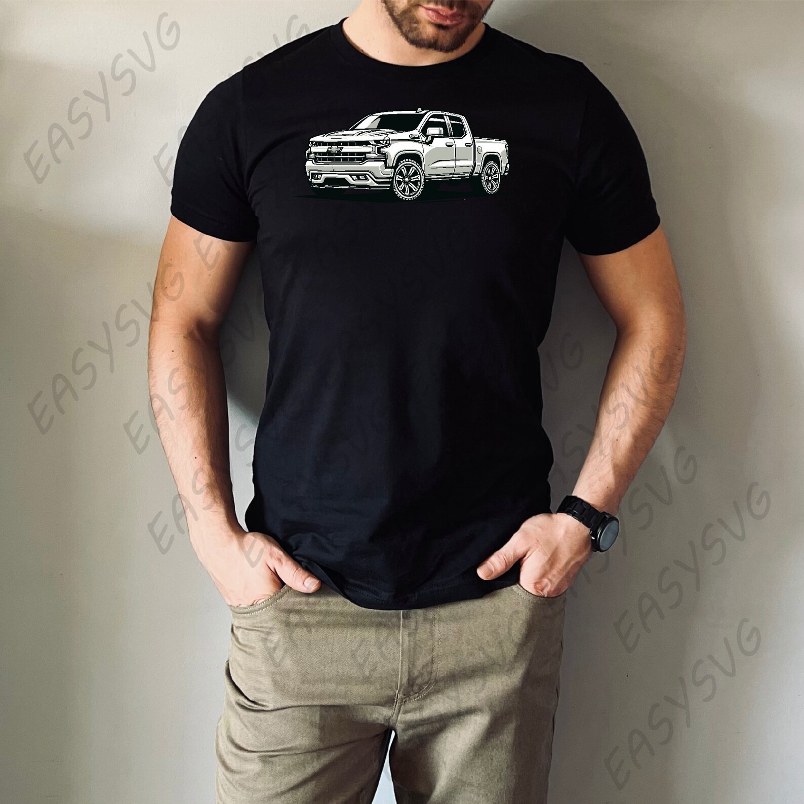 Chevrolet Silverado SVG, Cartoon Vector, Art, Silhouette - Etsy