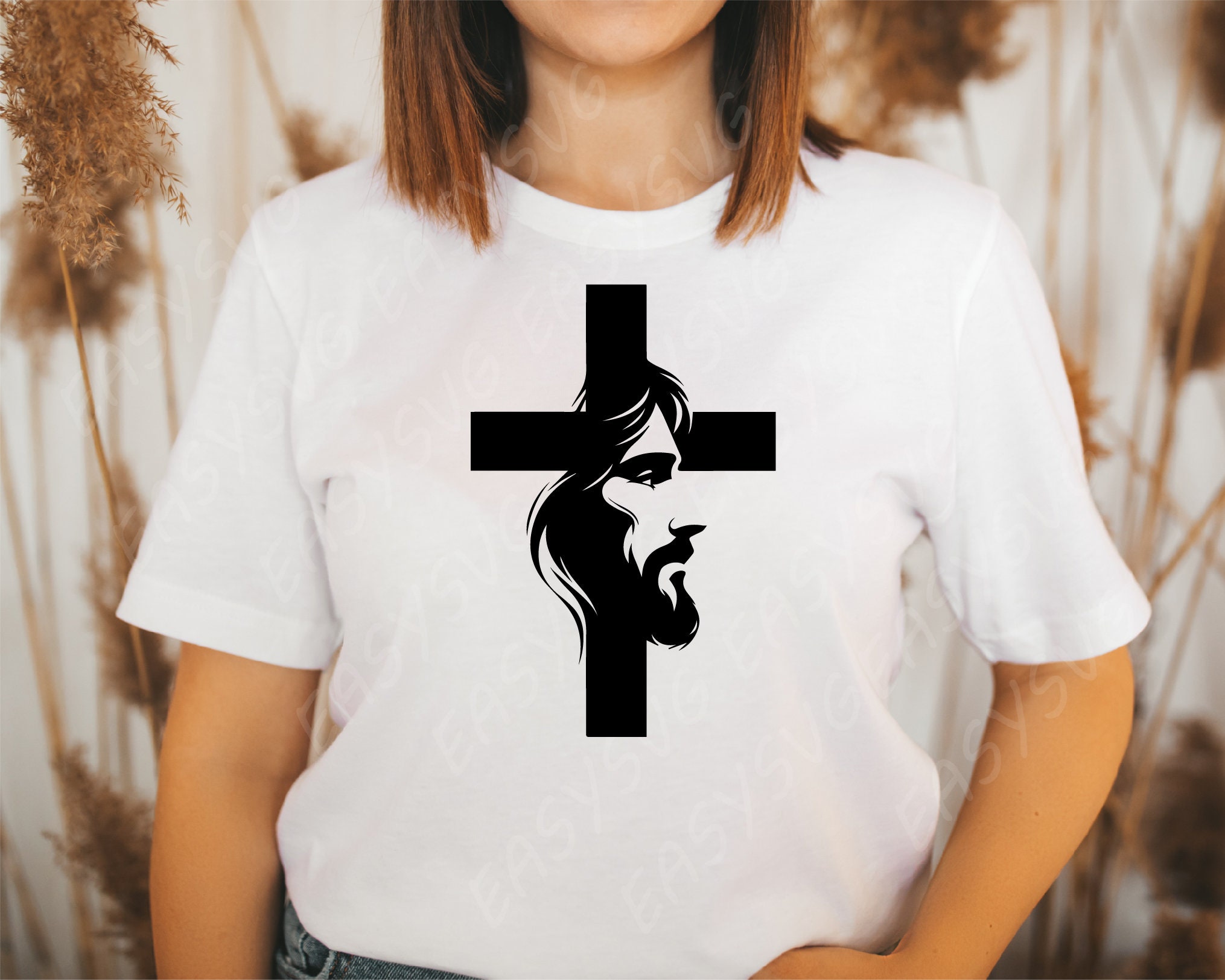 Jesus Cross Graph SVG, Cartoon Vector, Art, Silhouette - Etsy