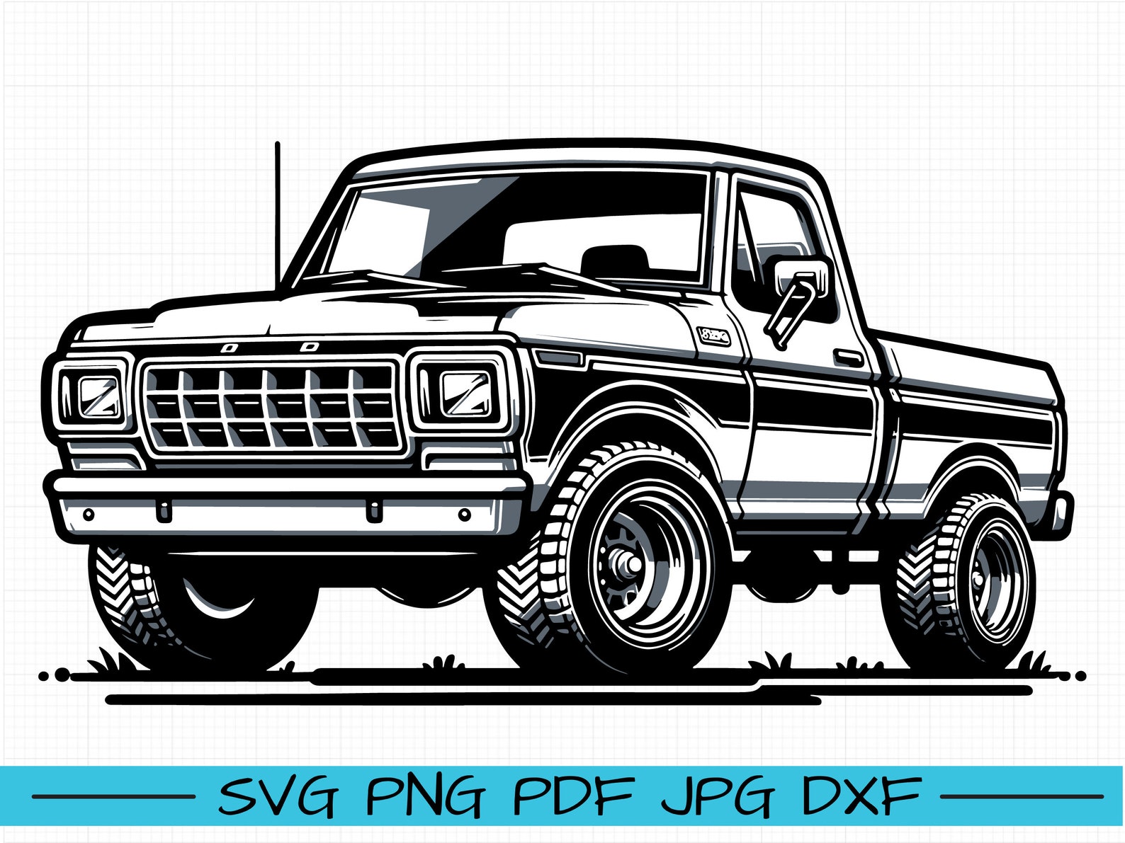 Chevrolet C10 1972 SVG, Cartoon Vector, Art, Silhouette - Etsy Canada