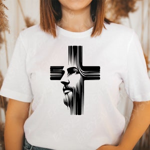 Jesus Cross Graph SVG, Cartoon Vector, Art, Silhouette - Etsy