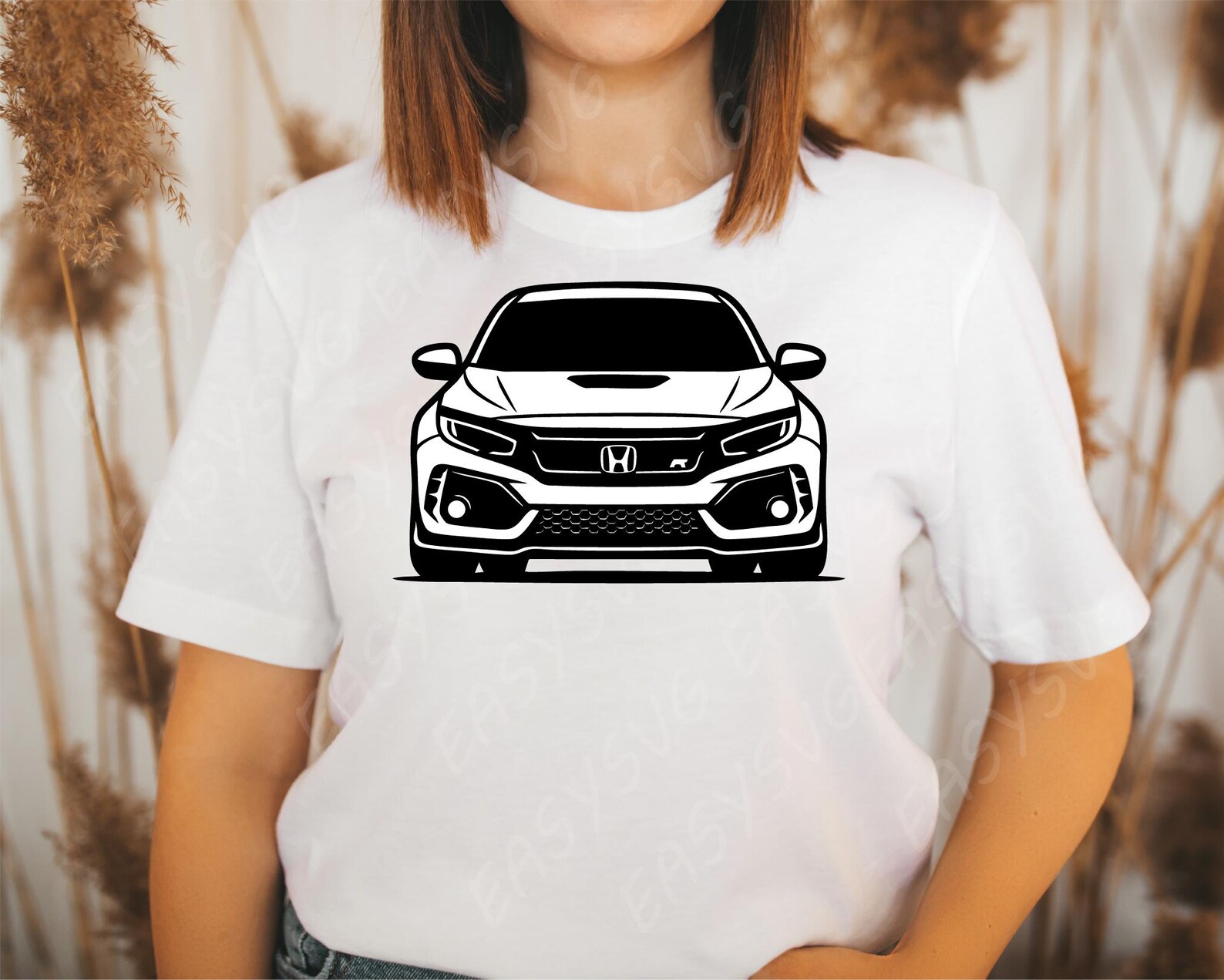 2017 Honda Civic Type R SVG, Cartoon Vector, Art, Silhouette - Etsy
