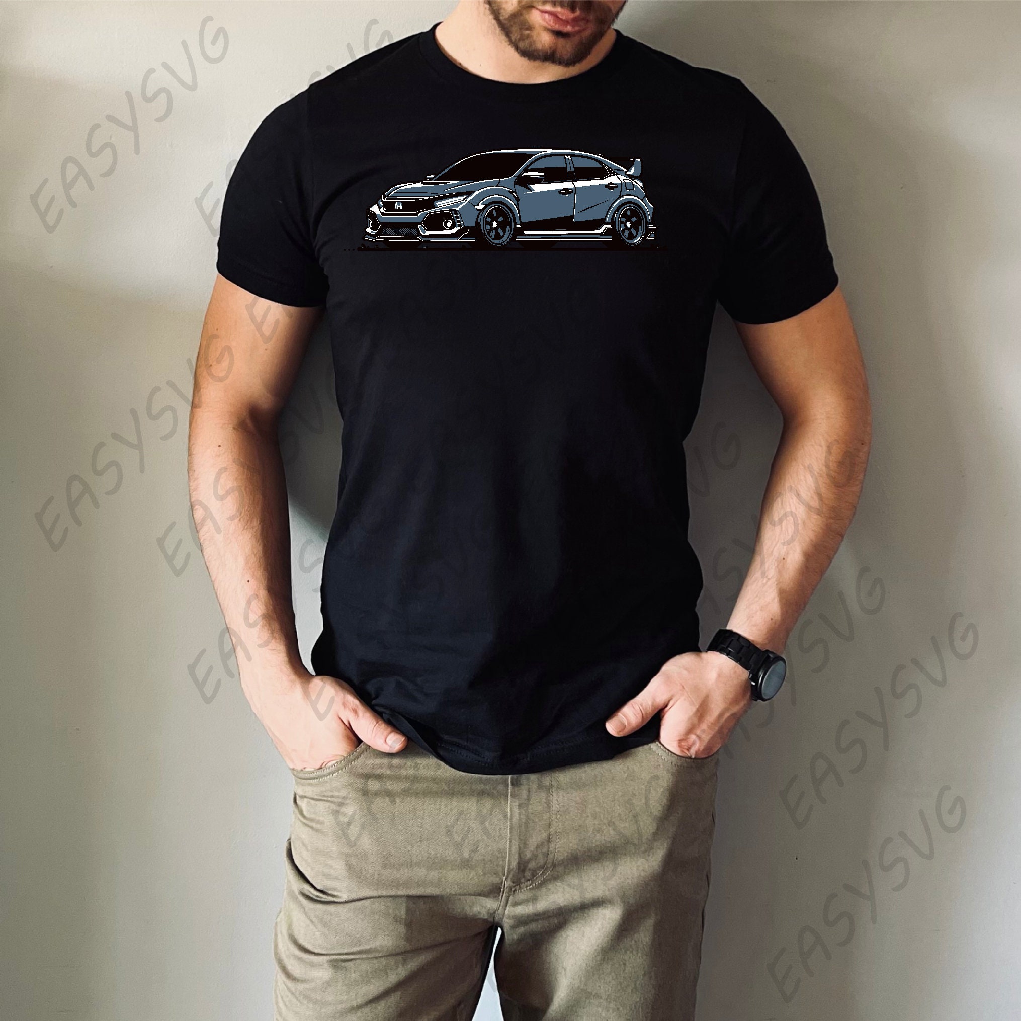 Honda Civic Type-R SVG, Vector de dibujos animados, Arte, Silueta ...