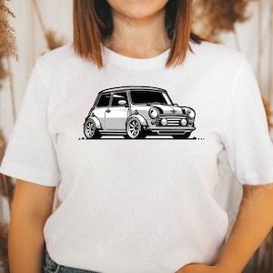 Classic Mini Cooper SVG, Cartoon Vector, Art, Silhouette - Etsy