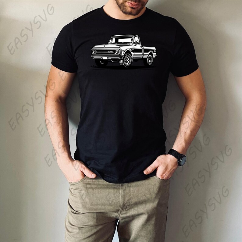 GMC Pickup 1967 SVG, Cartoon Vector, Art, Silhouette - Etsy