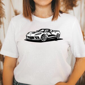 Corvette Convertible C2 SVG, Cartoon Vector, Art, Silhouette - Etsy