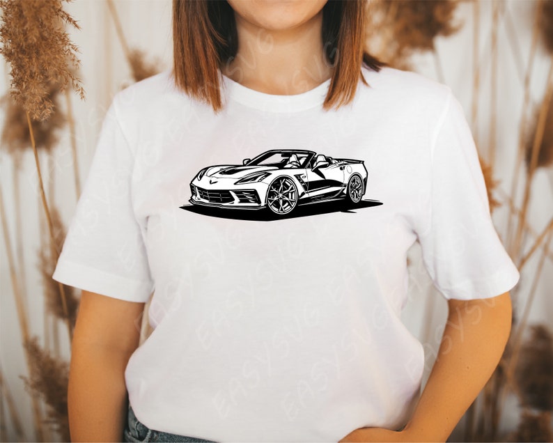 Corvette Convertible C2 SVG, Cartoon Vector, Art, Silhouette - Etsy