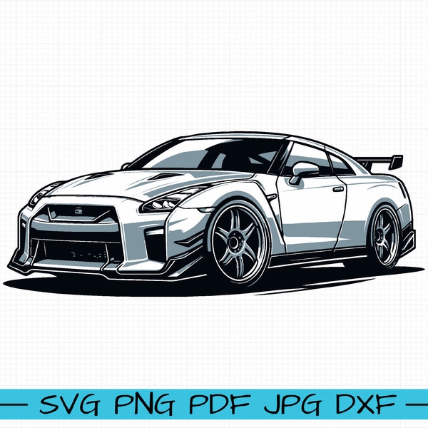 Nissan Gtr Svg - Etsy
