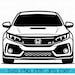 2017 Honda Civic Type R SVG, Cartoon Vector, Art, Silhouette - Etsy