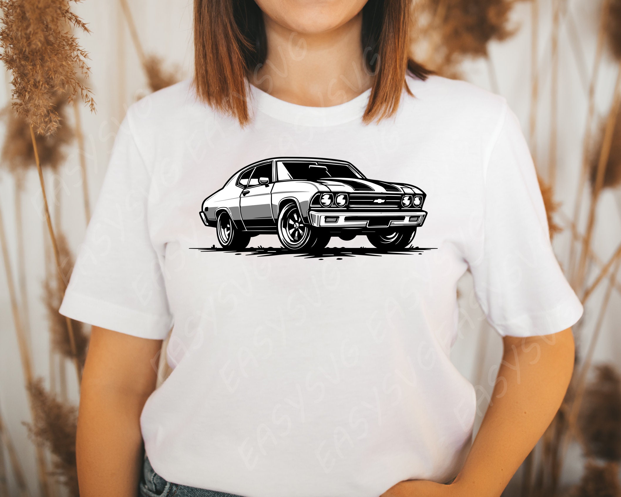 Chevrolet Chevelle SVG, Cartoon Vector, Art, Silhouette - Etsy