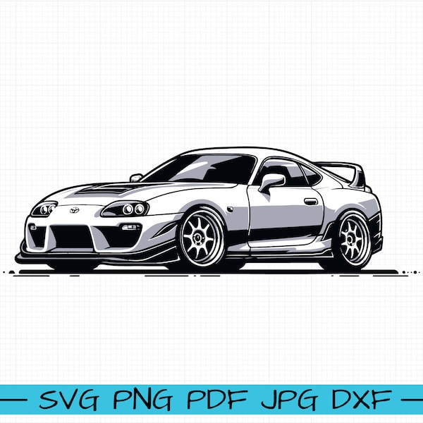 Anime Supra Wall Art - Etsy