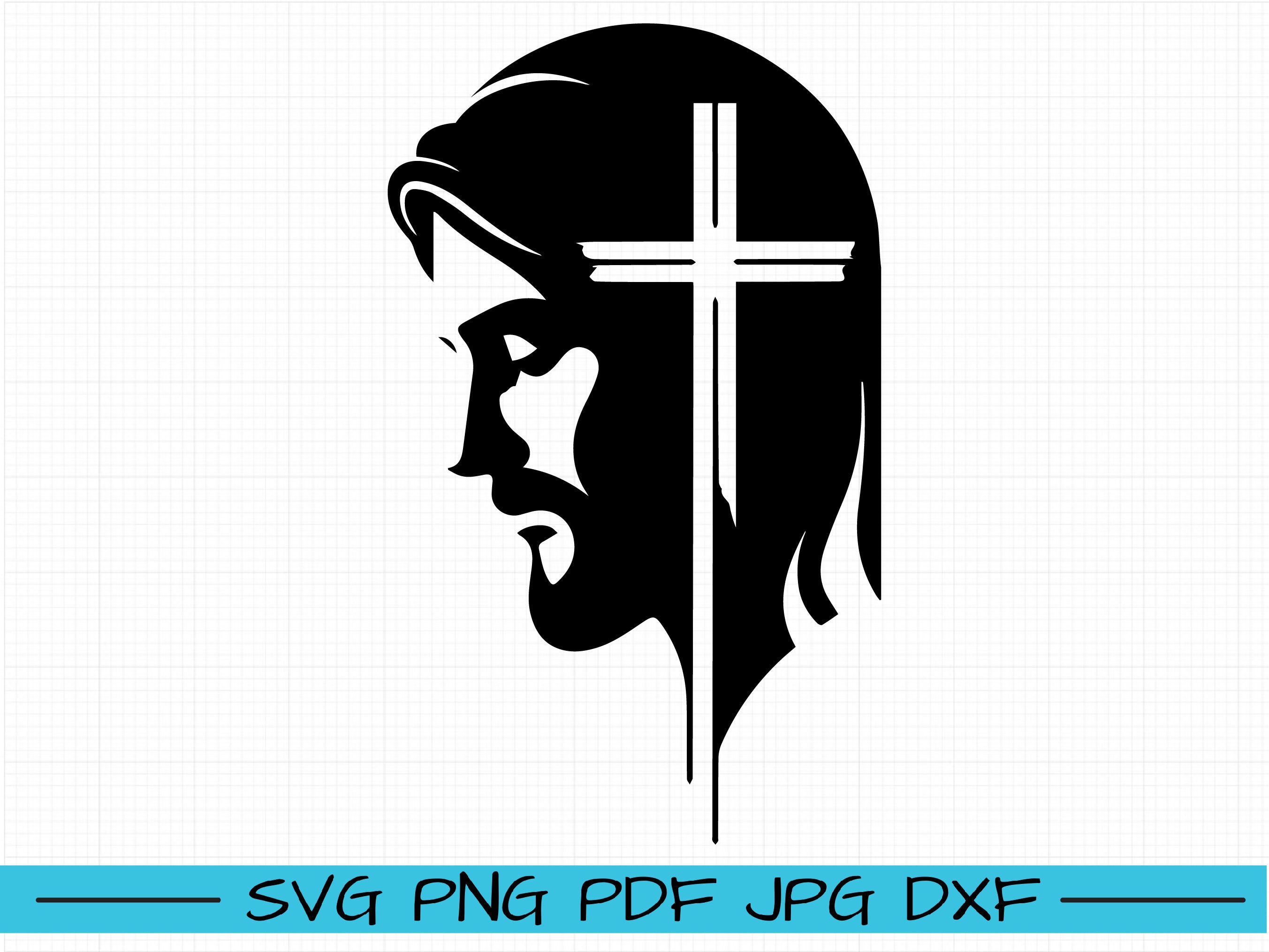 Jesus Cross Graph SVG, Cartoon Vector, Art, Silhouette - Etsy