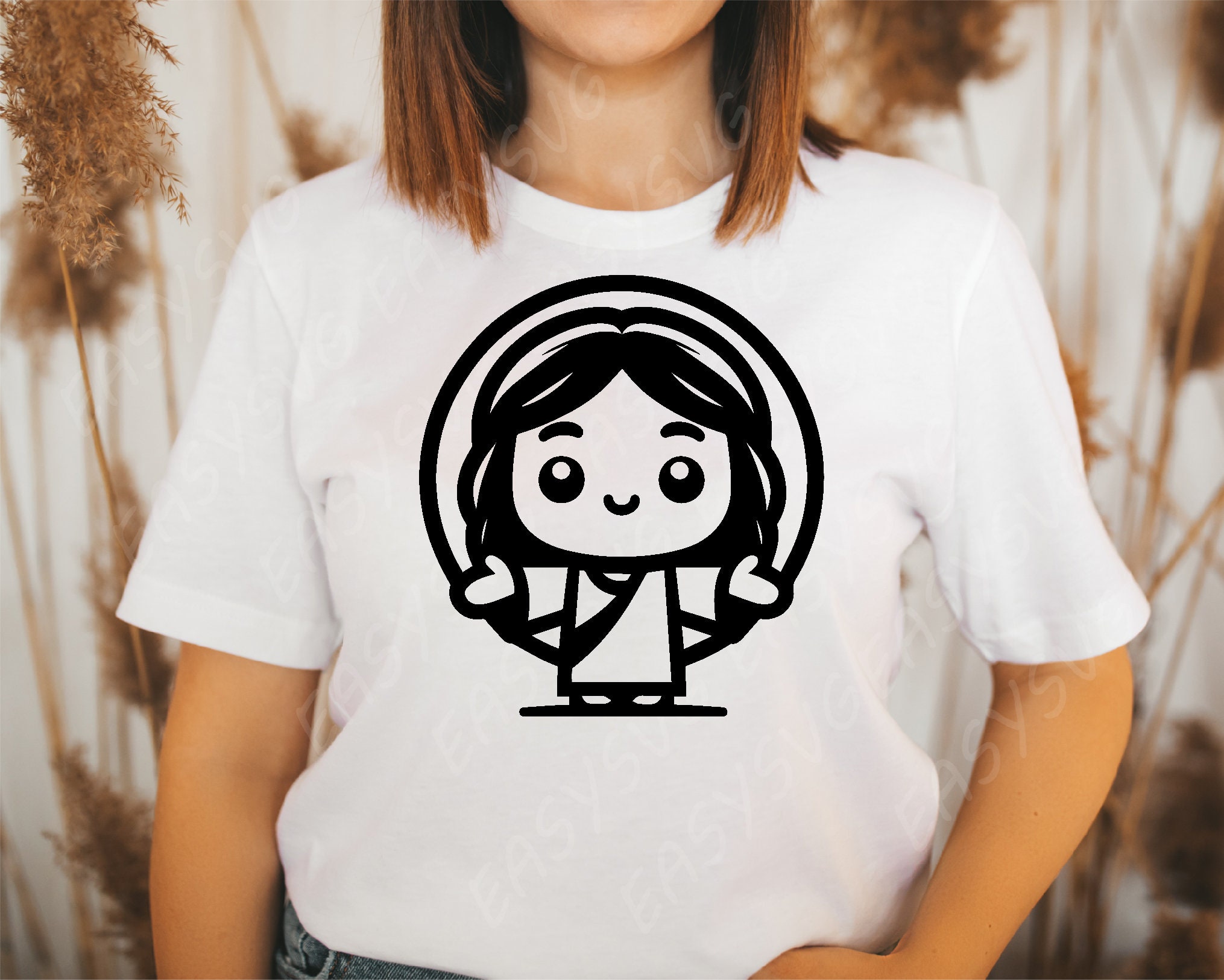 SVG Jesus, Cartoon Vector, Art, Silhouette - Etsy