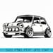 Classic Mini Cooper SVG, Cartoon Vector, Art, Silhouette - Etsy