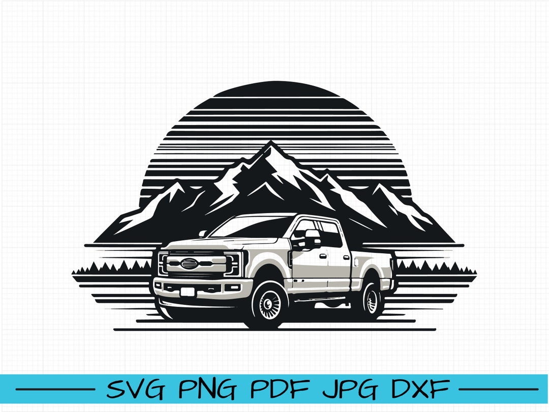 F250 Super Duty SVG, Cartoon Vector, Art, Silhouette - Etsy