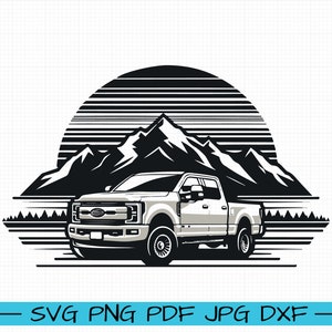 F250 Super Duty SVG, Cartoon Vector, Art, Silhouette - Etsy