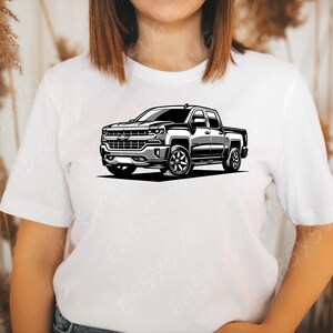 Chevy K-1500 Pickup Truck SVG, Cartoon Vector, Art, Silhouette - Etsy