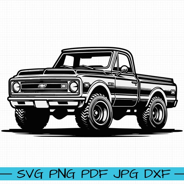 Ford F100 1955 SVG, Cartoon Vector, Art, Silhouette - Etsy