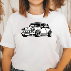 Classic Mini Cooper SVG, Cartoon Vector, Art, Silhouette - Etsy