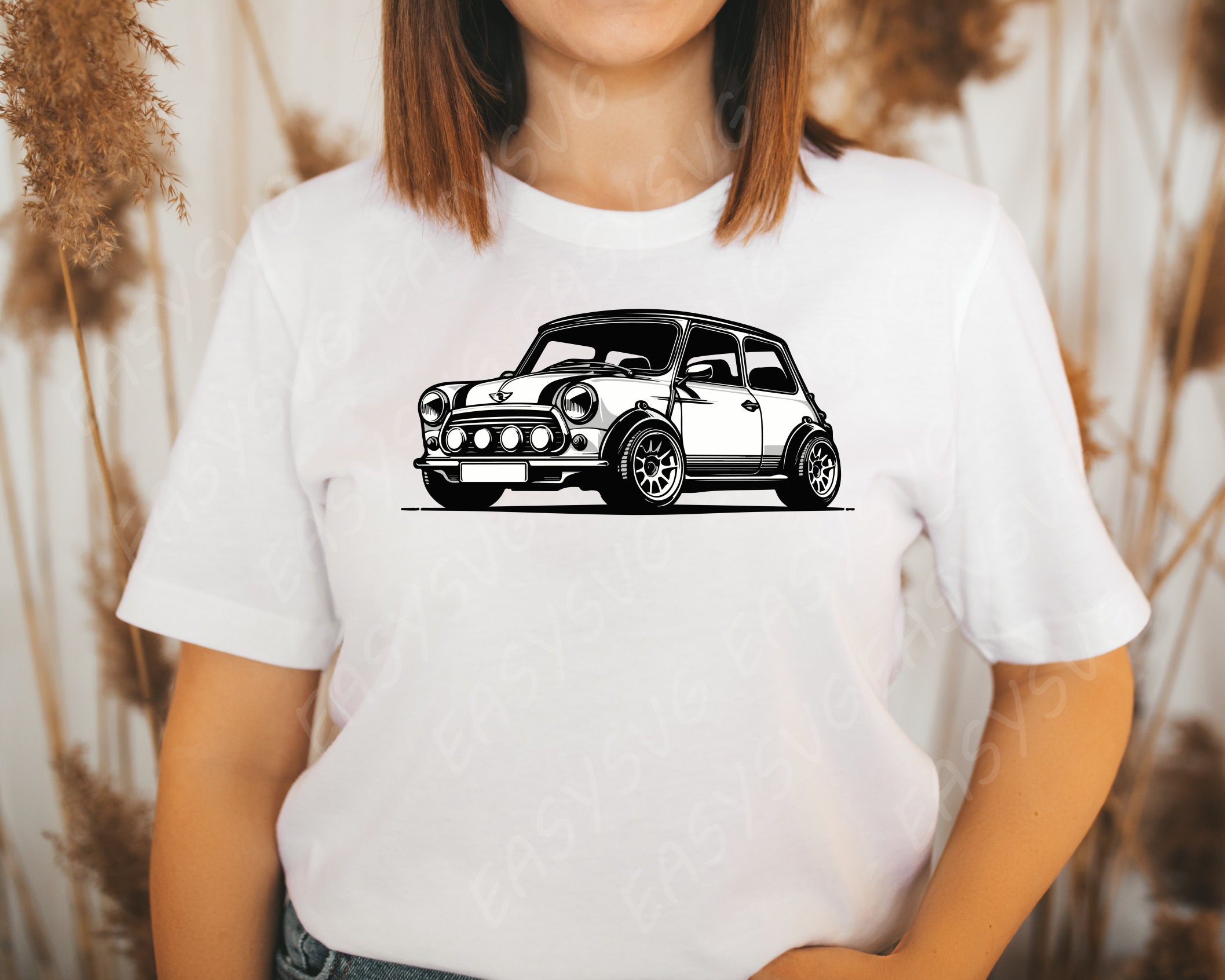 Classic Mini Cooper SVG, Cartoon Vector, Art, Silhouette - Etsy