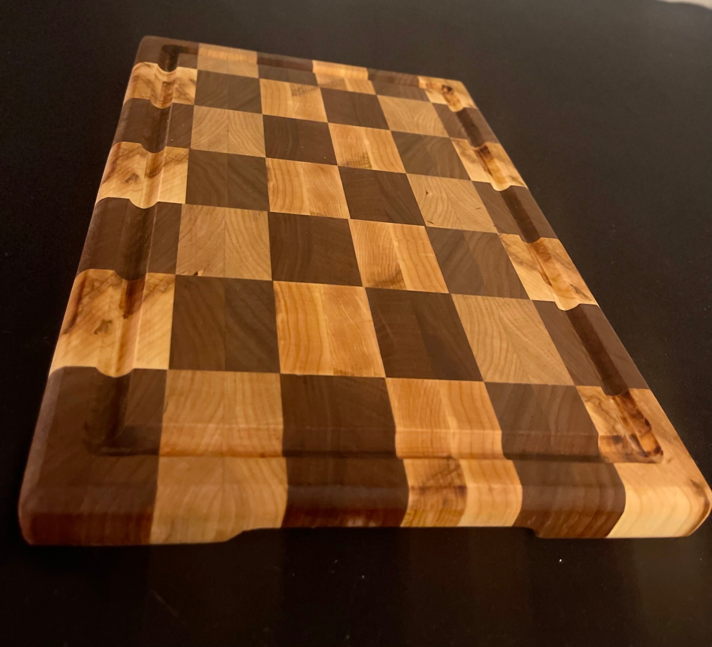 Butcher Block | Walnut and Maple Checkered End Grain | Customizable ...