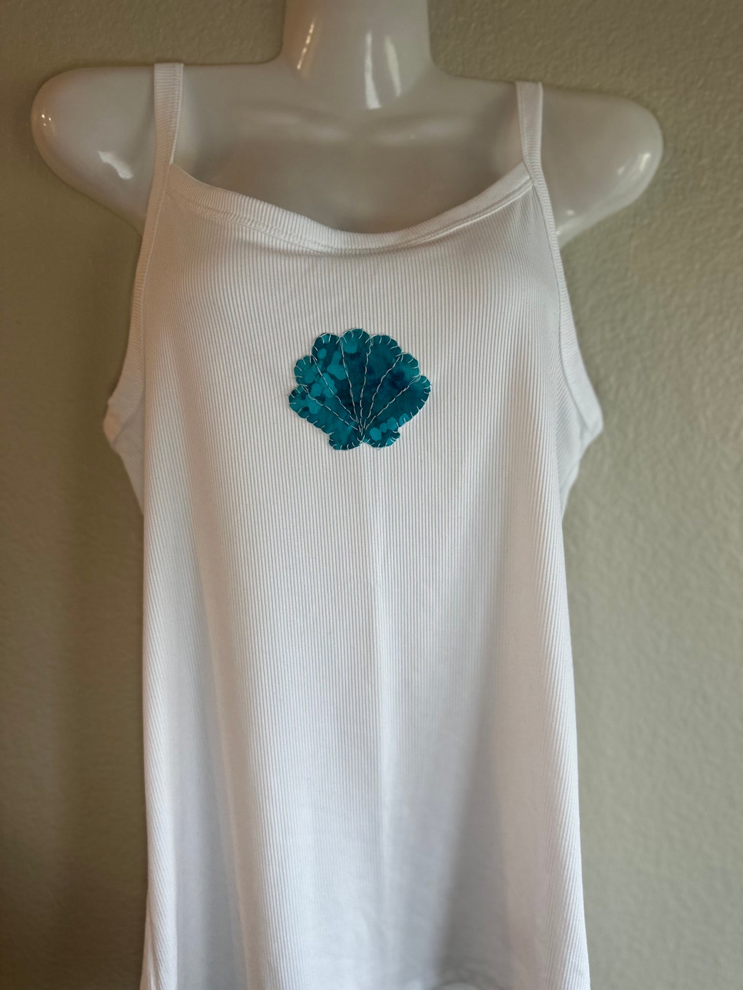 Hand Sewn Sea Shell Tank Top - Etsy