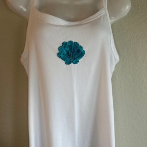 Hand Sewn Sea Shell Tank Top - Etsy