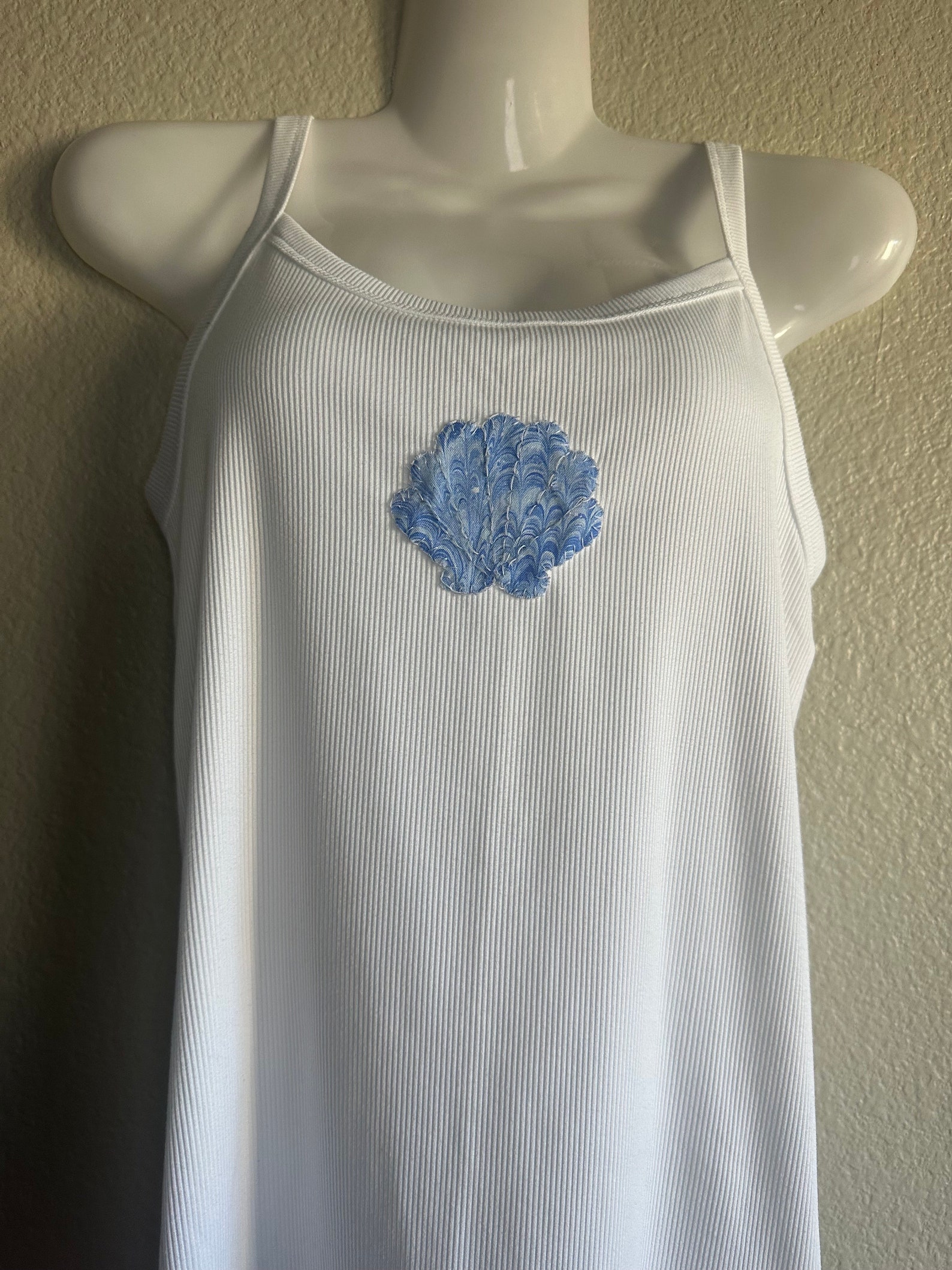 Hand Sewn Sea Shell Tank Top - Etsy