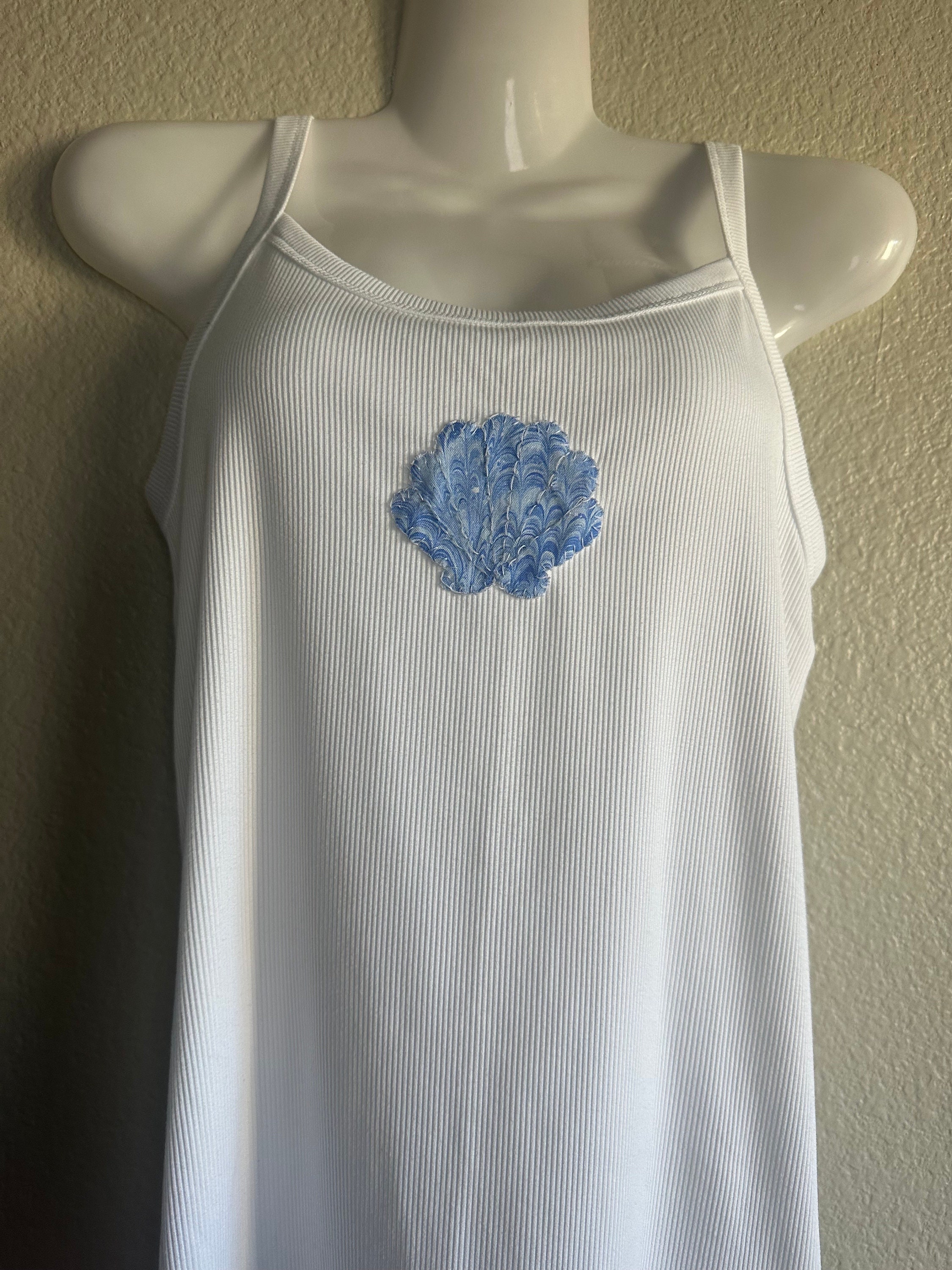 Hand Sewn Sea Shell Tank Top - Etsy
