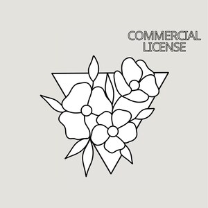 Stained Glass Pattern Flower, DIY Stained Glass, Pattern Pdf ...