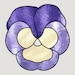 Violet Flower Stained Glass Pattern: Beginner DIY (digital Download) - Etsy