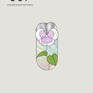 Flower Stained Glass Patterns Violet, Do It Yourself, DIY Stained Glass ...