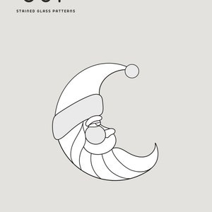 Stained Glass Santa Pattern: Beginner Christmas Ornament (PDF) - Etsy