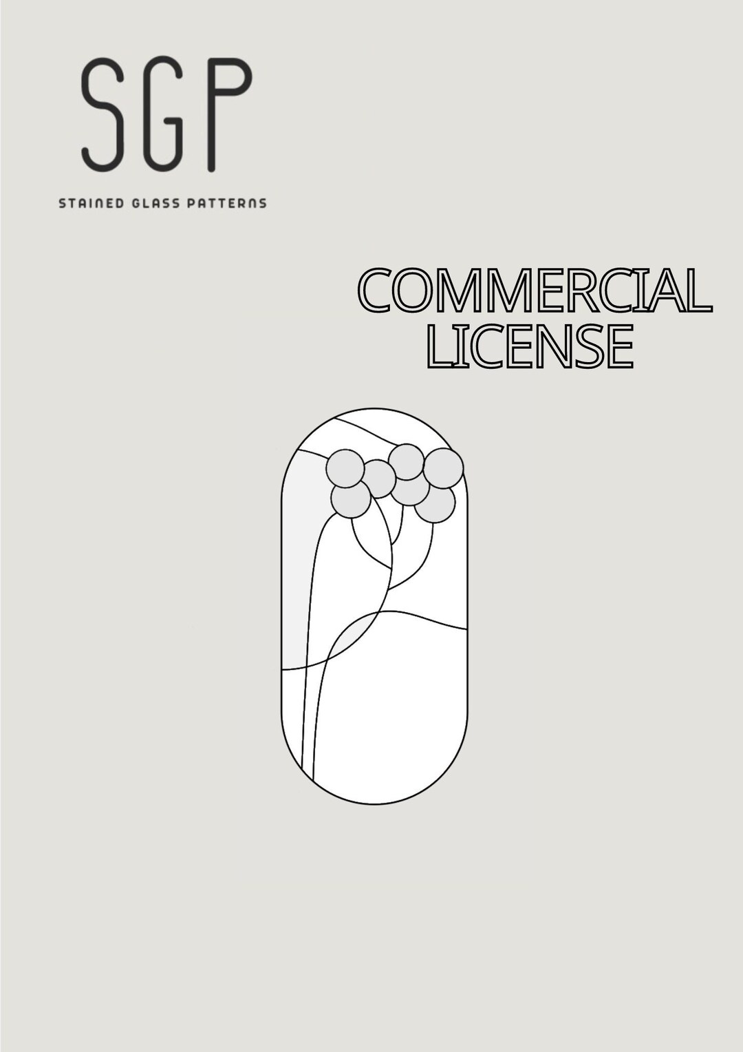 Stained Glass Pattern Art Deco DIY Stained Glass Pattern Pdf Abstract ...